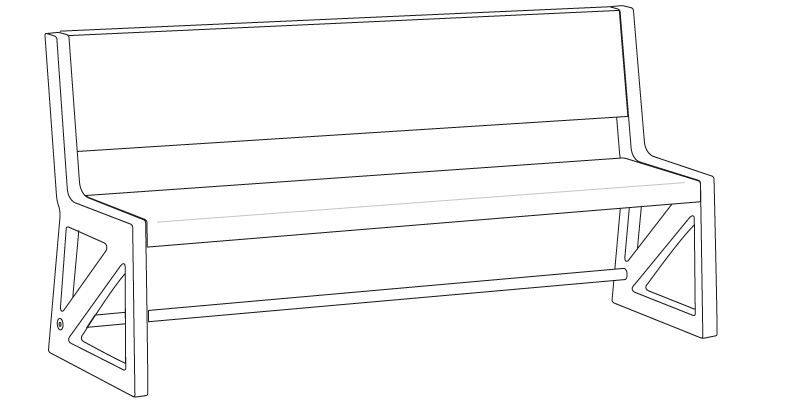 DIY Garden Bench Ideas - Free Plans for Outdoor Benches: Bench Outline ...